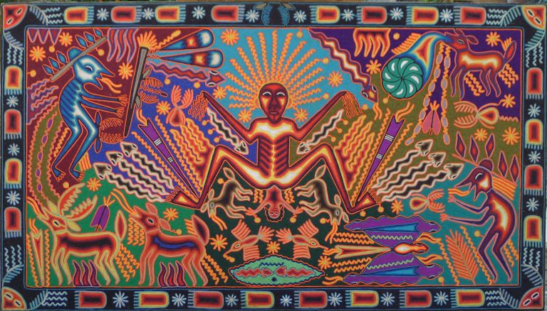 Octopus's Garden hostel - Huichol art gallery - Nierika Azul