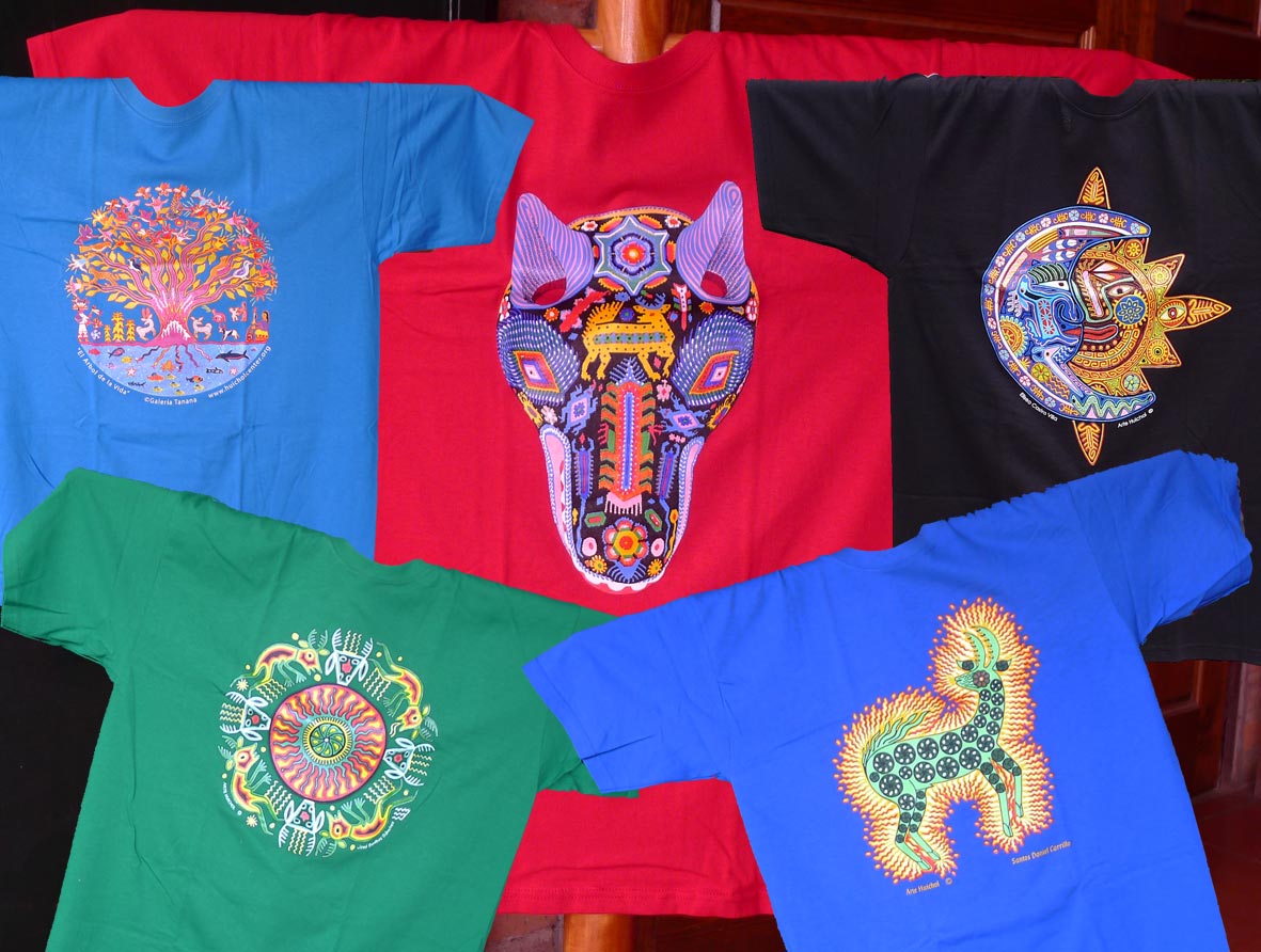 Huichol Art Gallery - Octopus's Garden Hostel - Yarn Paintings and more